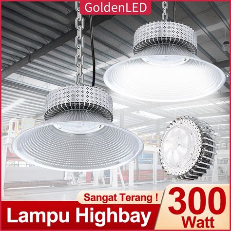 Jual Golden LED LAMPU HIGHBAY LED 100 200 300 WATT SOROT LED HIGH BAY