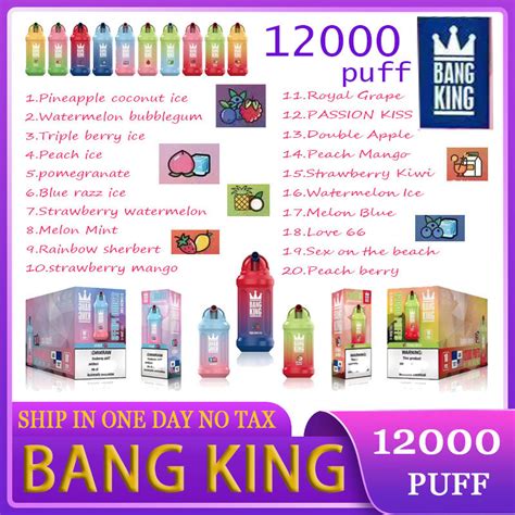 Original Bang King 12000 Puffs Disposable Vape Quick Shipping 12K Puff