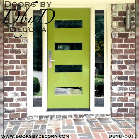Custom Modern 4 Horizontal Lite Door Wood Entry Doors By Decora