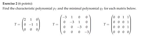solved exercise 2 6 points find the characteristic