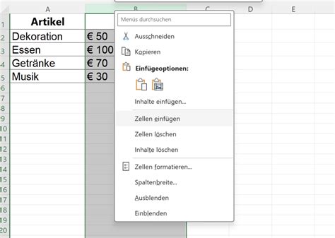 Wann du in Excel eine Spalte einfügen solltest 5 Minuten Excel