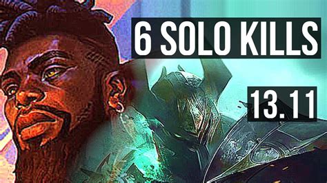 K SANTE Vs MORDEKAISER TOP 6 Solo Kills 300 Games KR Master