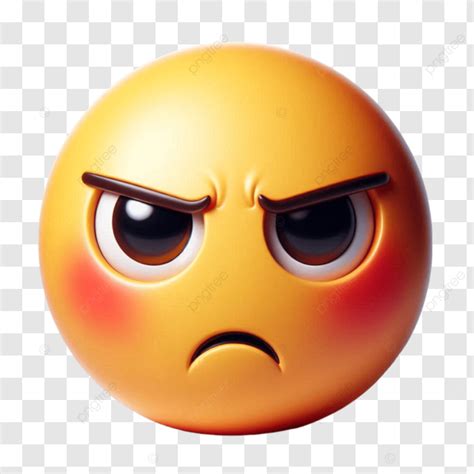 Unamused Face Emoji Realistic D On Transparent Unamused Face Emoji