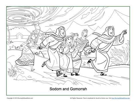 Sodom And Gomorrah Coloring Page Tamikamarlena