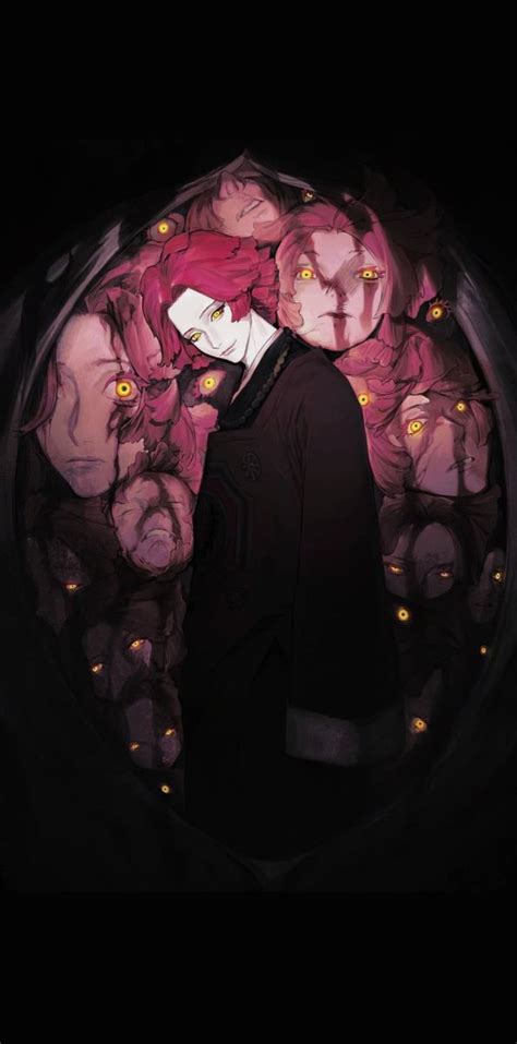 A Person Standing In Front Of A Bunch Of Flowers With Their Eyes Closed