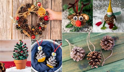 Magical Pine Cone Christmas Crafts Decorations Ornaments