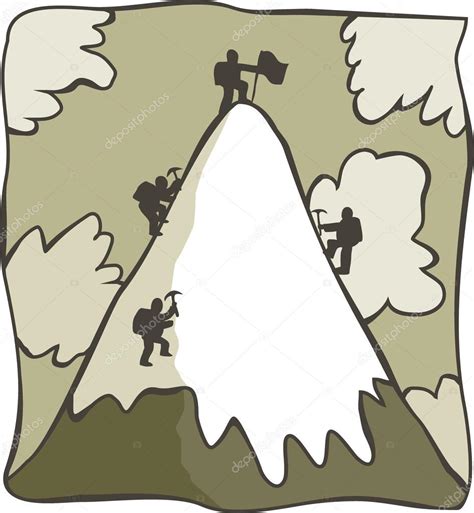 Cartoon Mountaineers Stock Vector By Wickerwood