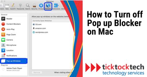 How To Turn Off Pop Up Blockers On Mac TickTockTech
