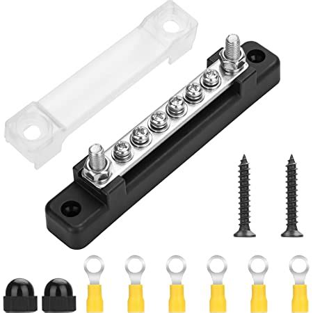 EPLZON M6 1 4 2 Stück Anschlussbolzen Batterieklemmenblöcke 12 48V DC