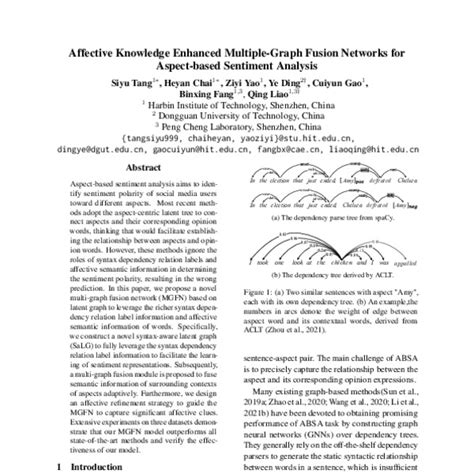 affective knowledge enhanced multiple graph fusion networks for aspect based sentiment analysis