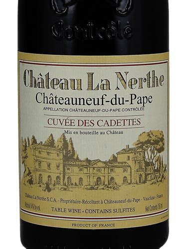 2004 Château La Nerthe Cuvée des Cadettes Châteauneuf du Pape Vivino US