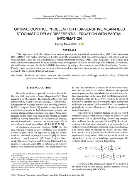 pdf optimal control problem for risk sensitive mean field stochastic delay differential