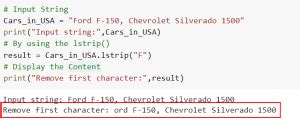 How To Remove First Character From A String In Python Python Guides