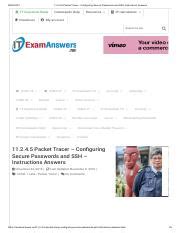 Packet Tracer Configuring Secure Passwords And Ssh