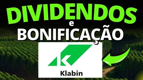 PRÓXIMOS DIVIDENDOS e BONIFICAÇÃO KLABIN 2024 O que é PRECISO SABER