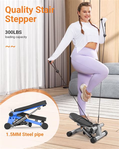 Niceday Steppers For Exercise Stair Stepper With Resistance Bands