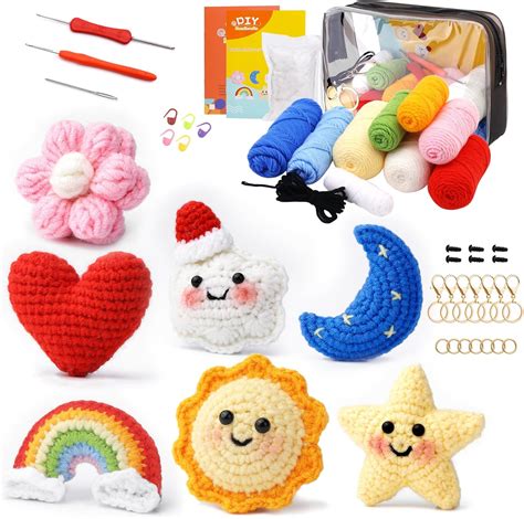 Kuppt Häkelset für Anfänger Häkel Starter Set Häkelset für Anfänger