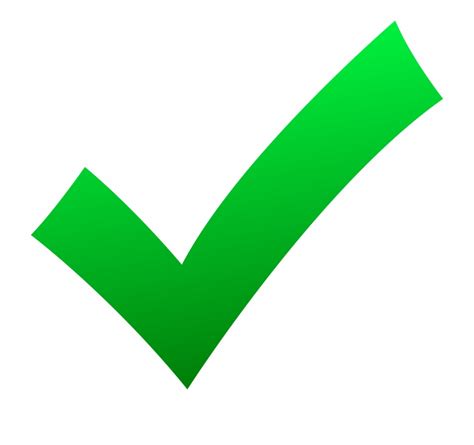 Green Check Mark Icon Transparent Background
