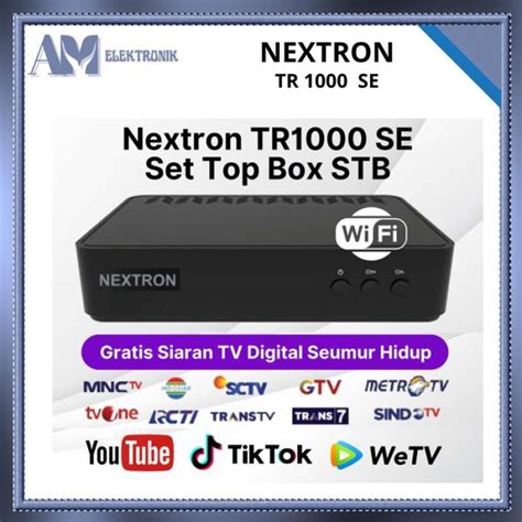 Jual Terbaik Set Top Box Nextron Tr 1000 Stb Dvb T2 Ews Terbaru Di