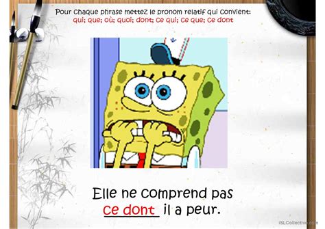 Pronoms relatifs simples 1 Français FLE powerpoints