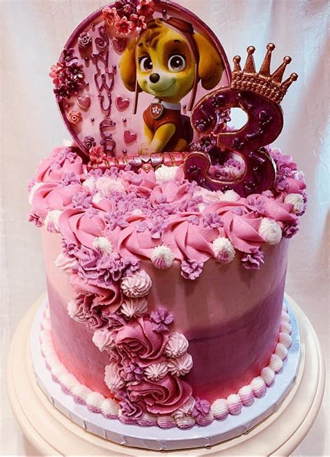 Skye Paw Patrol Girl Birthday Cake
