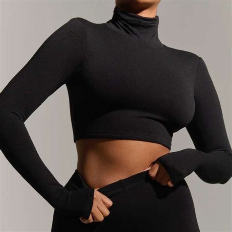 Naked Wardrobe The Nw Turtleneck Crop Size S Gem