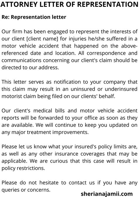 Attorney Letter Of Representation 2024 Guide 2 Samples Sheria Na