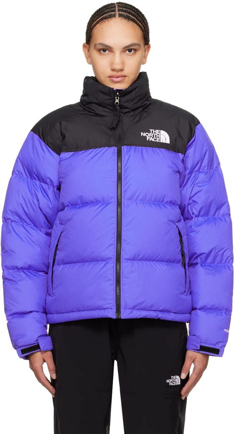 The North Face Blouson 1996 Retro Nuptse bleu et noir rembourré en