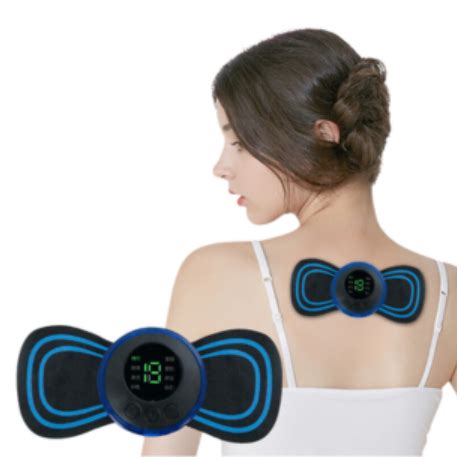Mini Massageador Elétrico Portátil Cervical EMS Alivia Dores Corpo