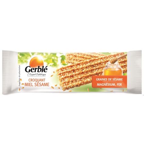 Biscuits diététiques Gerblé Croquant Miel Sésame 27g