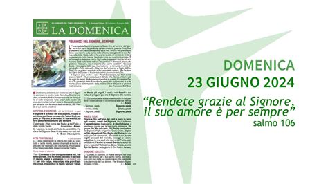 Xii Domenica Del Tempo Ordinario Giugno Anno B Foglietto