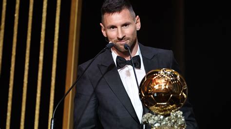 Lionel Messi Wins Ballon D Or For Record Eighth Time