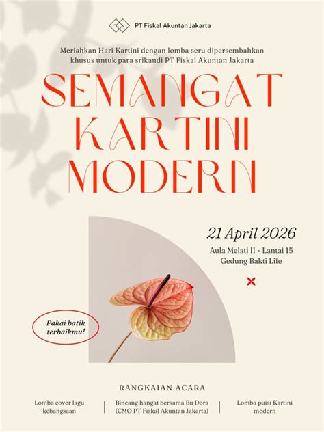 Gratis Contoh Poster Hari Kartini 2023 Canva