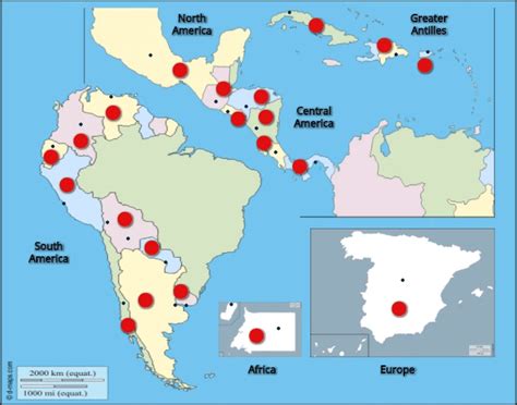 Spanish Speaking Countries Study Set In Spanish Diagram Quizlet
