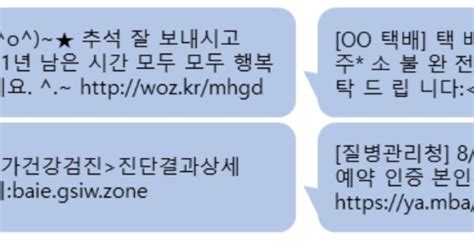설 선물 배송입니다 정부 명절 택배교통범칙금 사칭 문자사기 주의 조선비즈