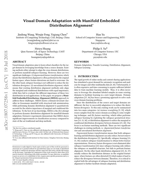 pdf visual domain adaptation with manifold embedded distribution alignment