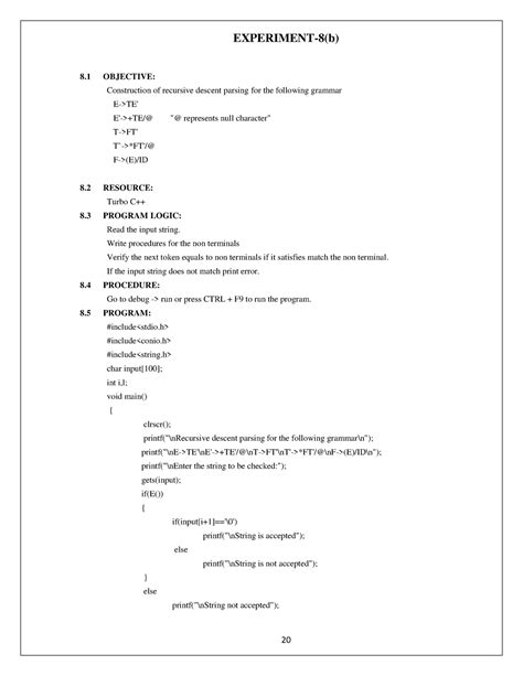 write a c program to test whether a given identifier is valid or not experiment 8 b 8