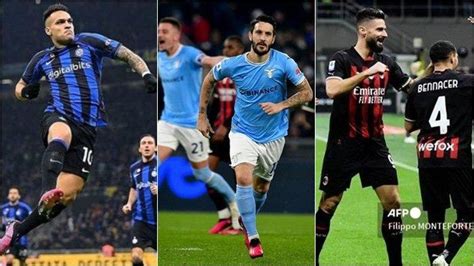 Klasemen Dan Top Skor Liga Italia Inter Milan Dan AC Milan Keok