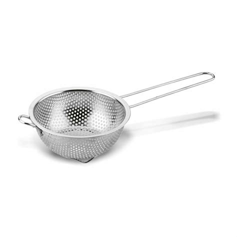 DRUSZLAK SITKO CEDZAK Z RACZKĄ KUCHENNY STALOWY 14 CM 5903313439466