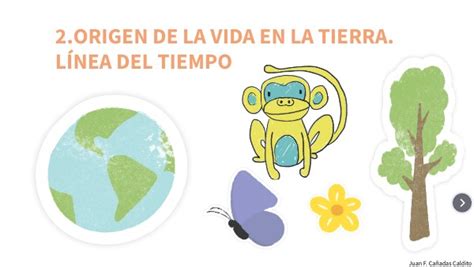 línea del tiempo ORIGEN DE LA VIDA EN LA TIERRA
