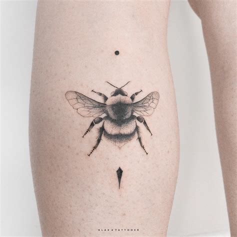 Realistic Bee Tattoo