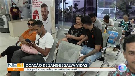 Vídeo Hemope lança campanha para incetntivar doação de sangue NE1 G1