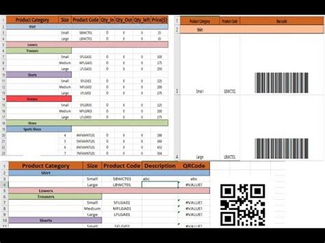 Create Barcode QR Code Track Your Inventory All In MS Excel Scan