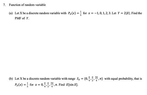 solved b ﻿let x ﻿be a discrete random variable with range