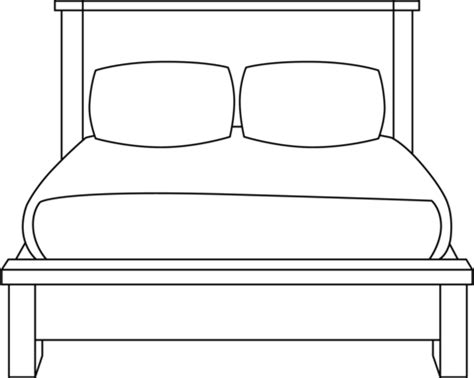 Dibujo De Cama Para Colorear