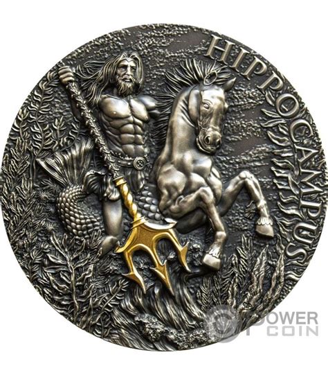 HIPPOCAMPUS 2 Oz Silber Münze 2000 Franken Cameroon 2021
