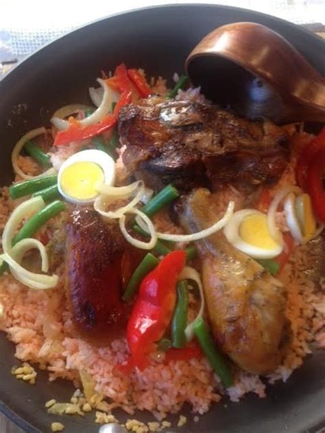 Arroz Con Pollo With Chicken Inasal On Rice Recipe Arroz Con Pollo
