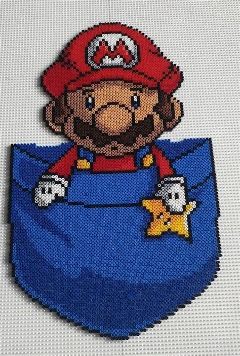 Hama Beads Mario Diy Perler Beads Pearler Beads Fuse Beads Super