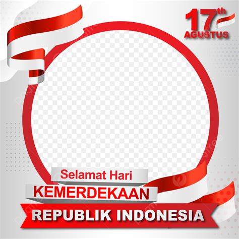17 Agustus Vector Hd PNG Images Twibbon Hut Dirgahayu Kemerdekaan