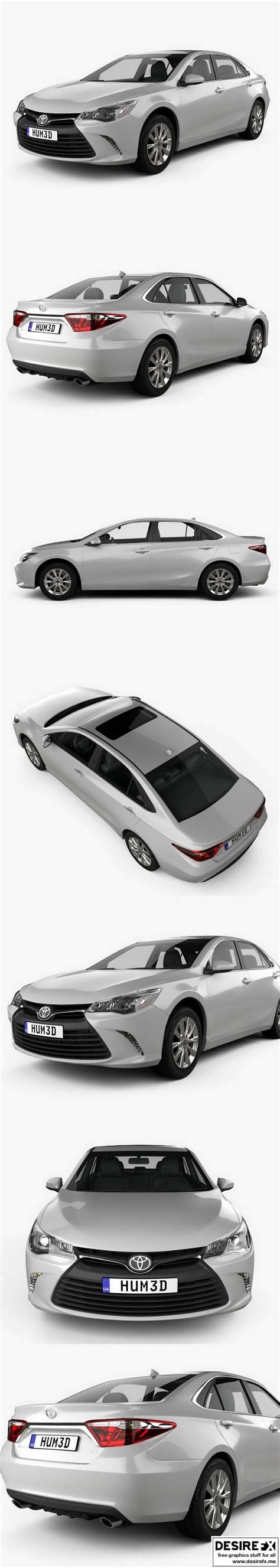 Desire FX 3d Models Toyota Camry XLE 2017